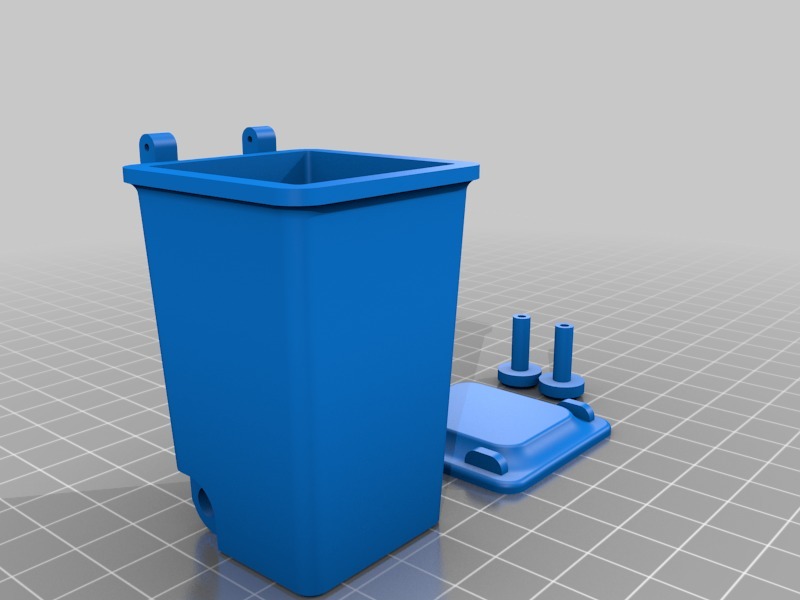TRASHCAN KEY RING by Stwebster | Download free STL model | Printables.com