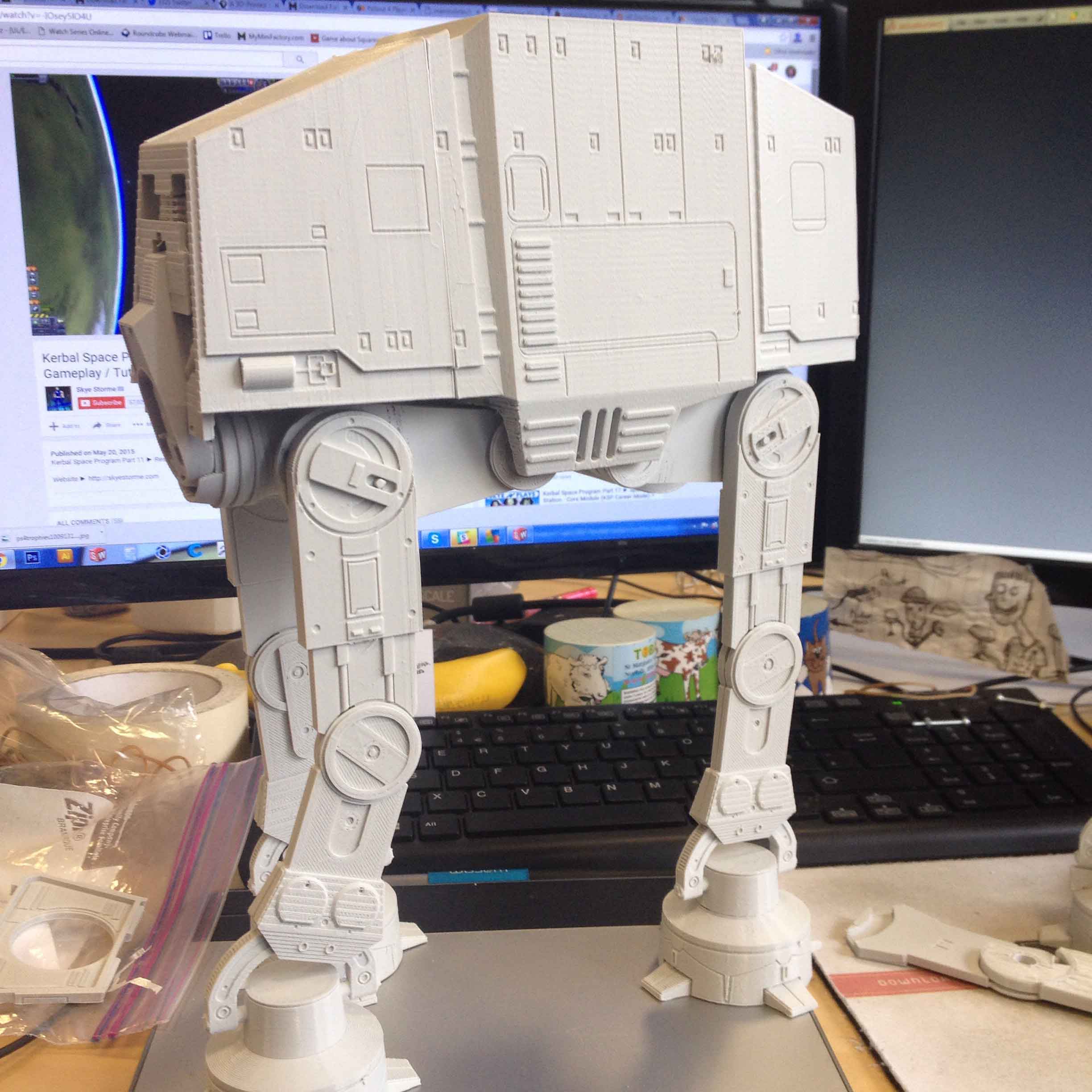 Detailed AT-AT from Star Wars Scale 1:75 by Kirby Downey | Download ...