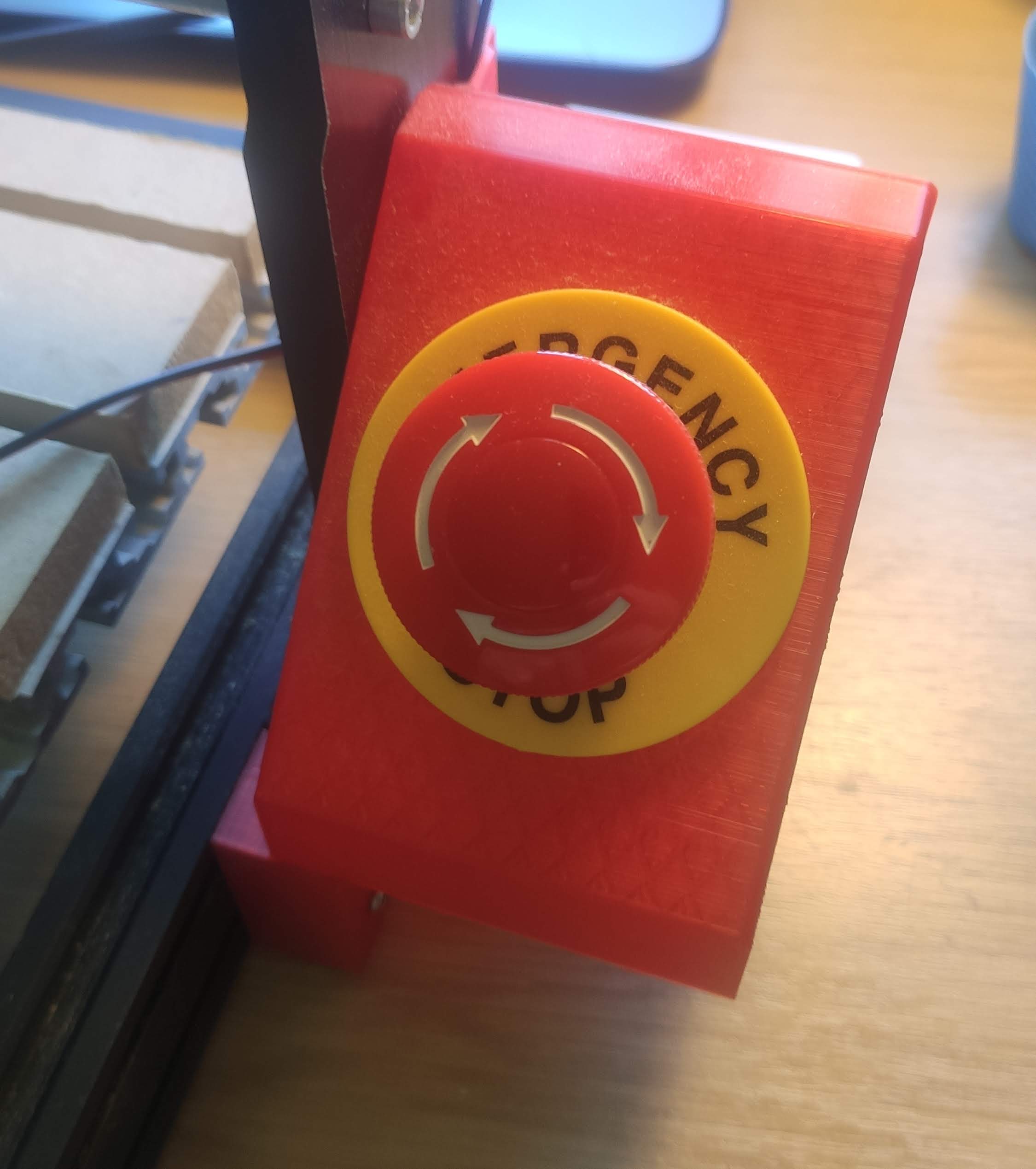 3018 Emergency Stop Button Mount by FpBandit | Download free STL model ...
