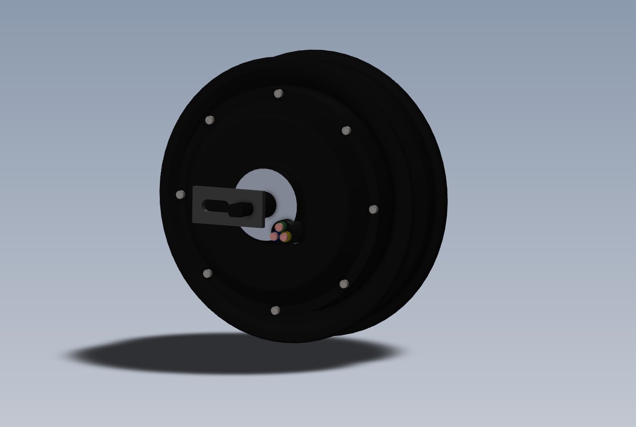 QSMotor 205 - 500-4000W BLDC Motor 10" rim CAD by Dad's Friendly Robot ...