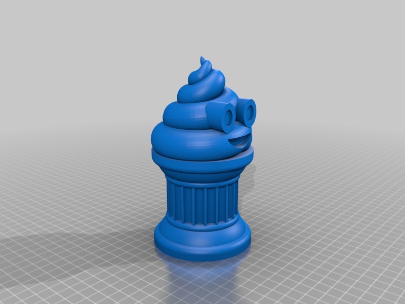 Poop Emoji Trophy With Eye Rings por Fun King 3D | Descargar modelo STL ...