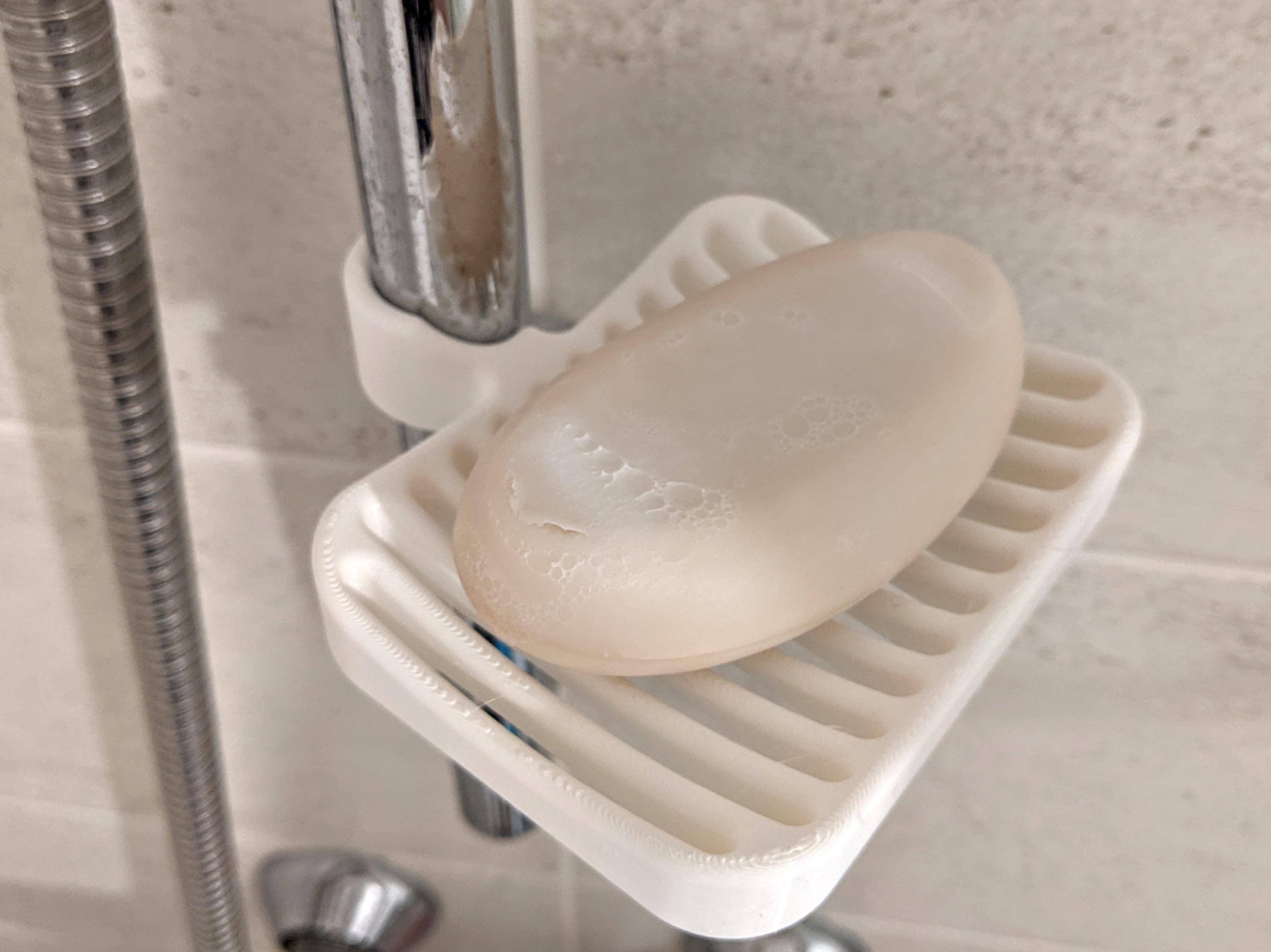 Soap tray for shower bar by Signum | Download free STL model ...