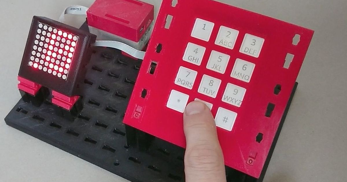 Touch keypad for fischertechnik by juh | Download free STL model ...