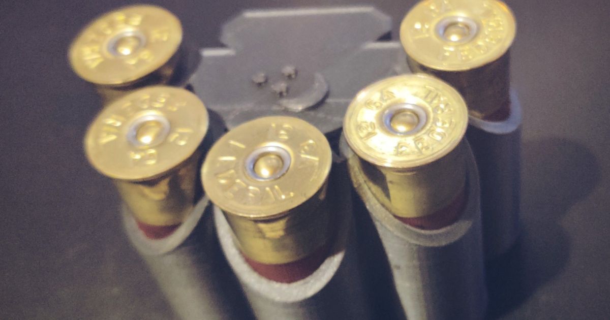 MMS 12 Gauge Shotshell Holder by Hellforge Actual | Download free STL ...