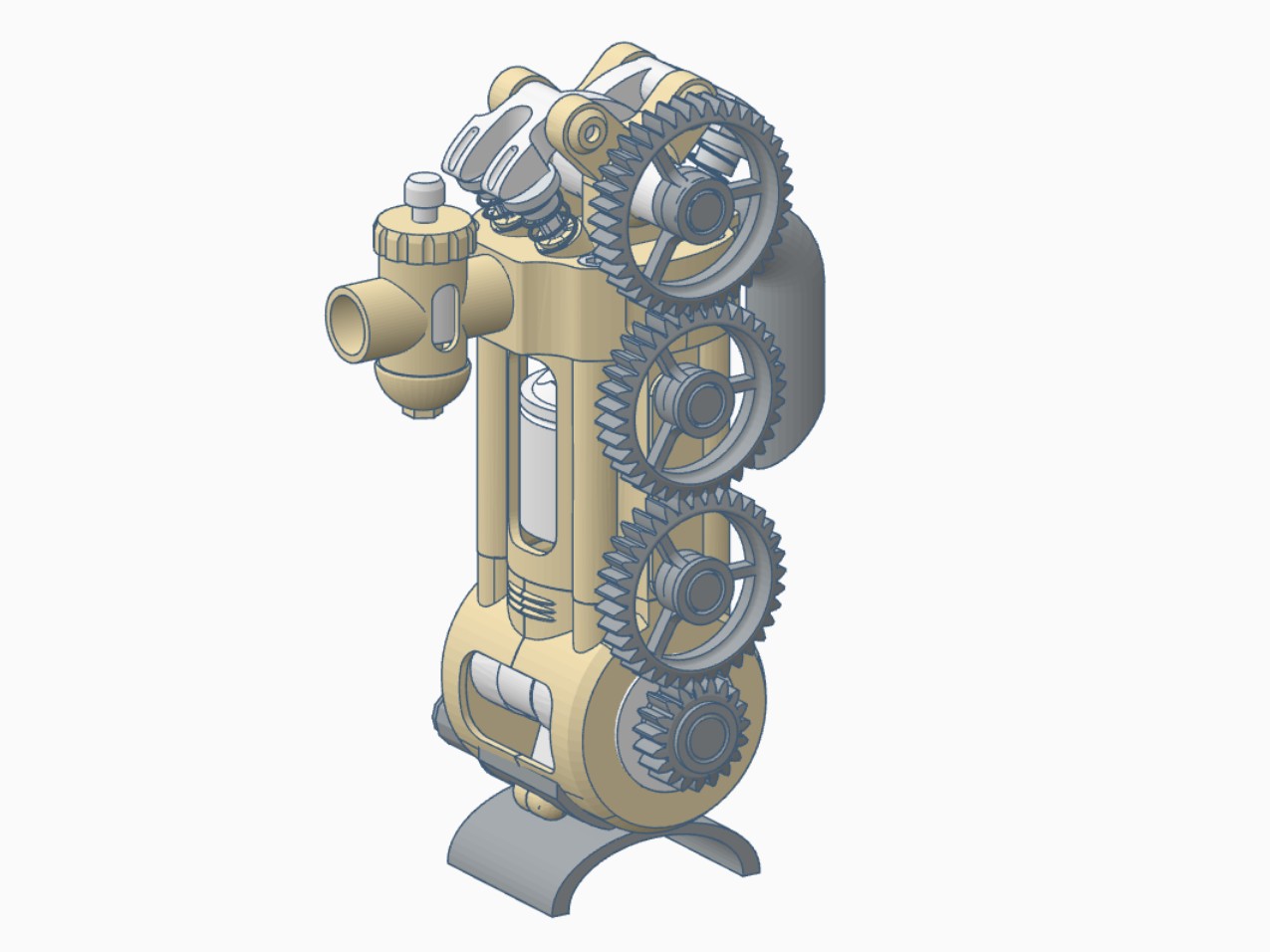 4 Stroke 4 Valves Over Head Camshaft Engine by Bootjevaarder | Download ...