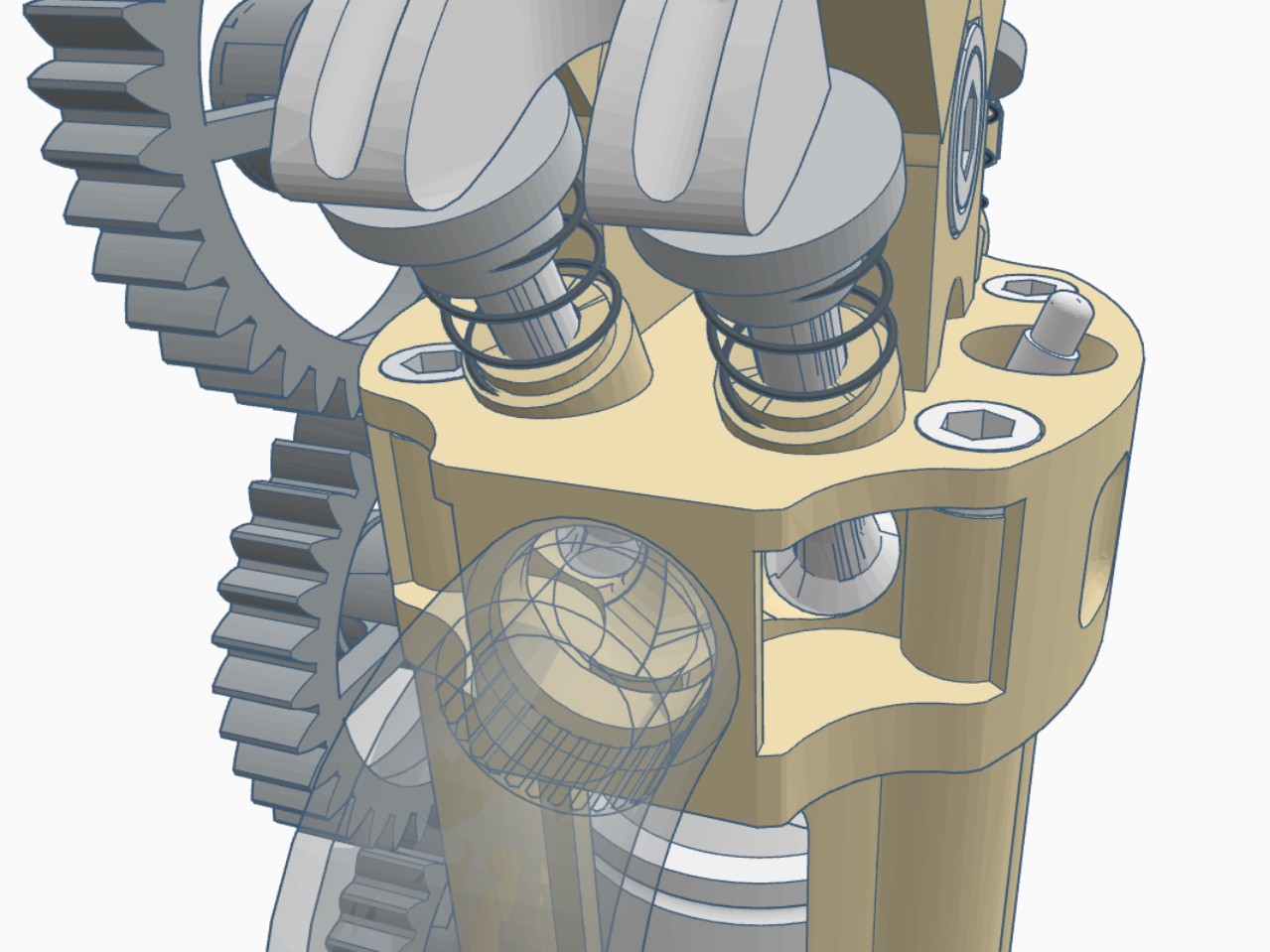 4 Stroke 4 Valves Over Head Camshaft Engine by Bootjevaarder | Download ...