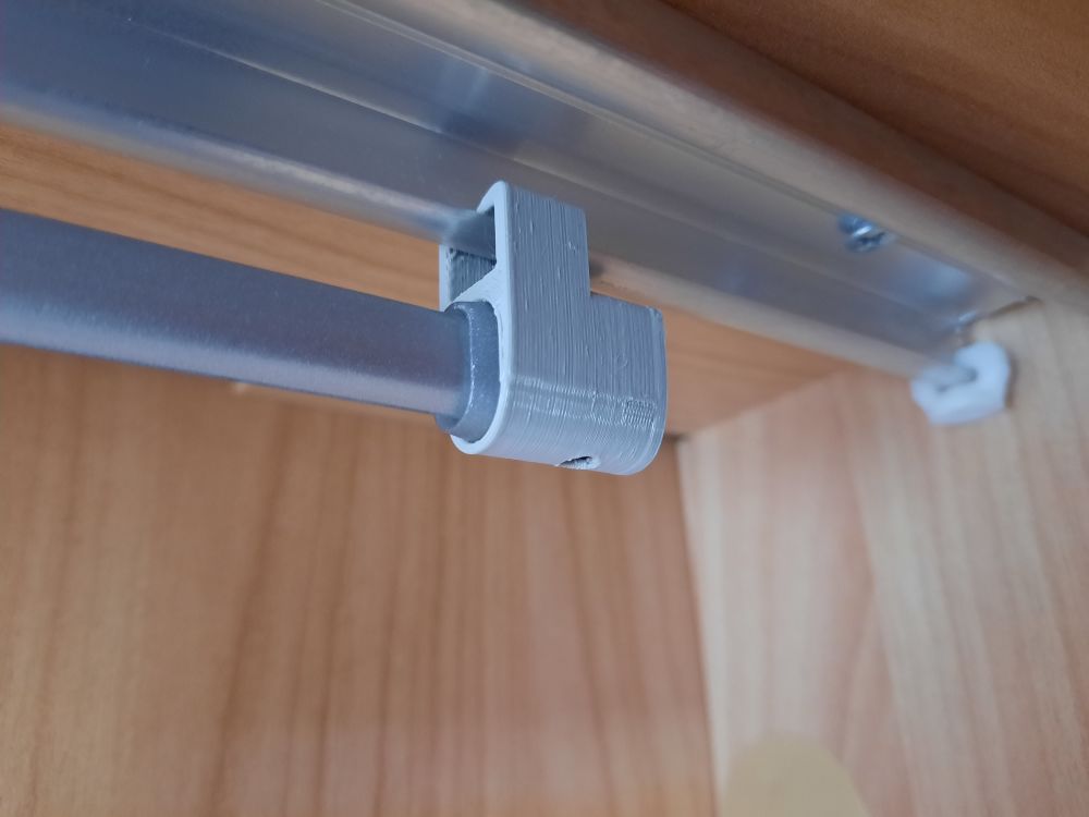 Caravan curtain rod adapter by Ender | Download free STL model ...
