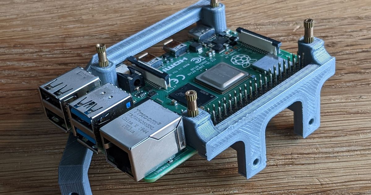 Raspberry Pi Mount for Stair Climbing Rover by WildWilly | Download ...