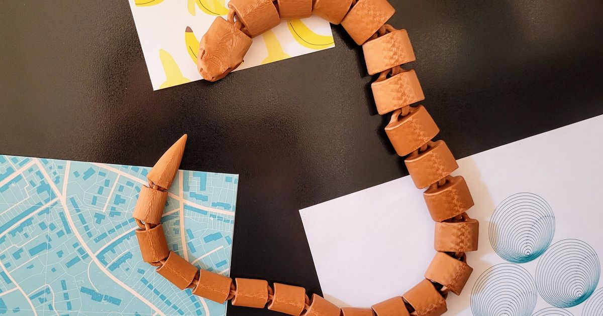 Western Hognose Snake with Magnets by Julia Ebert | Download free STL model | Printables.com