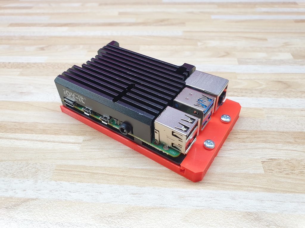 Raspberry Pi 4B aluminium case mount by lachtan86 | Download free STL ...