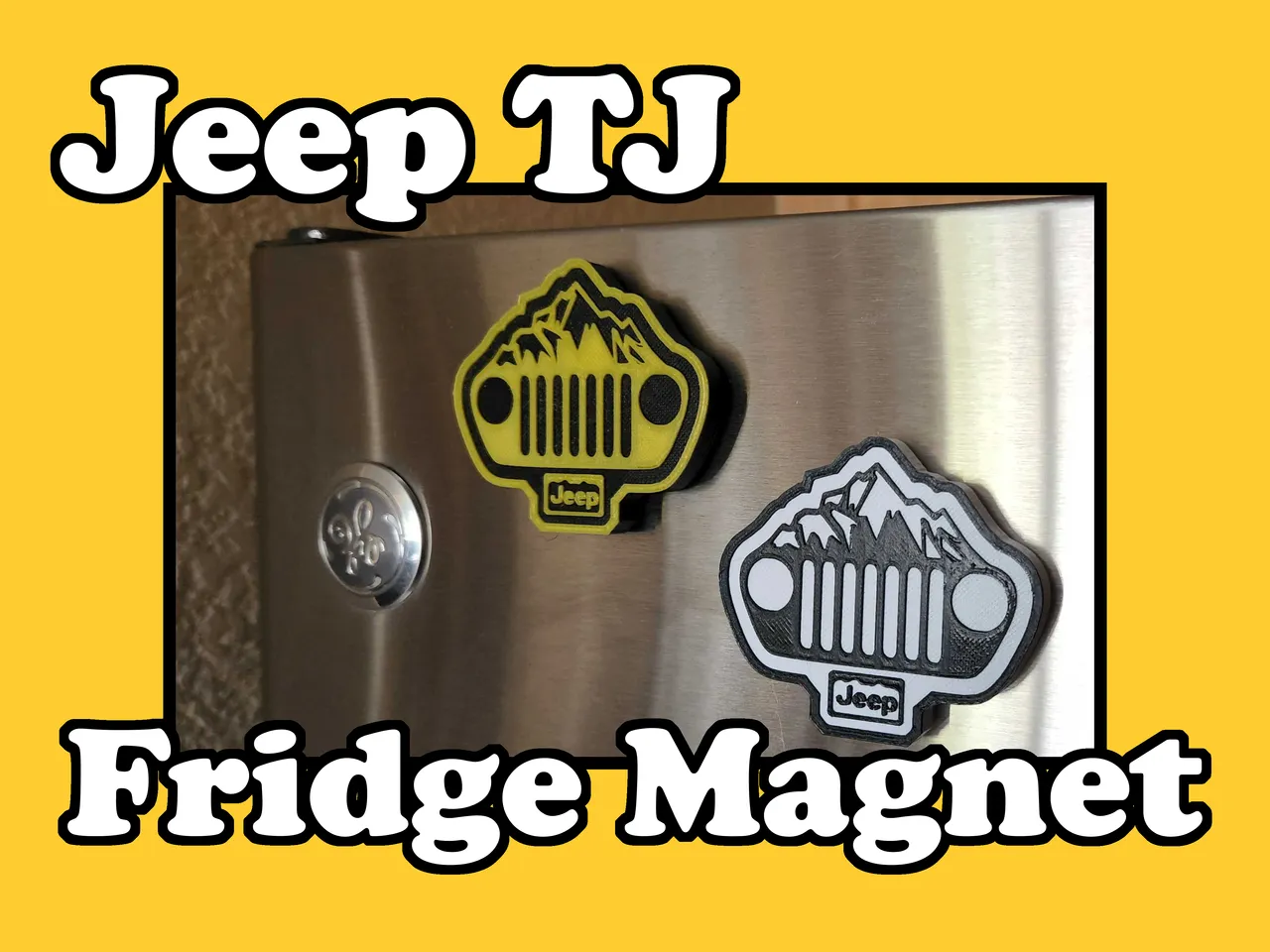 Jeep TJ Fridge Magnet by iqless | Download free STL model | Printables.com