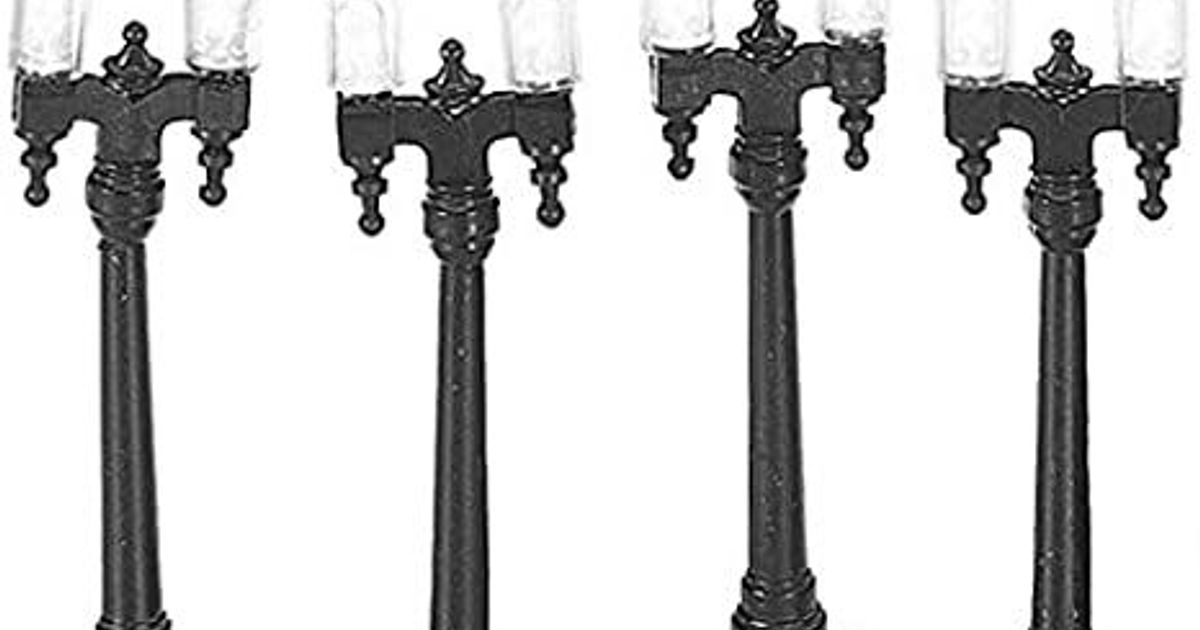 Lamp Post Stand for Dept56 Double Lamp by LeoK | Download free STL ...