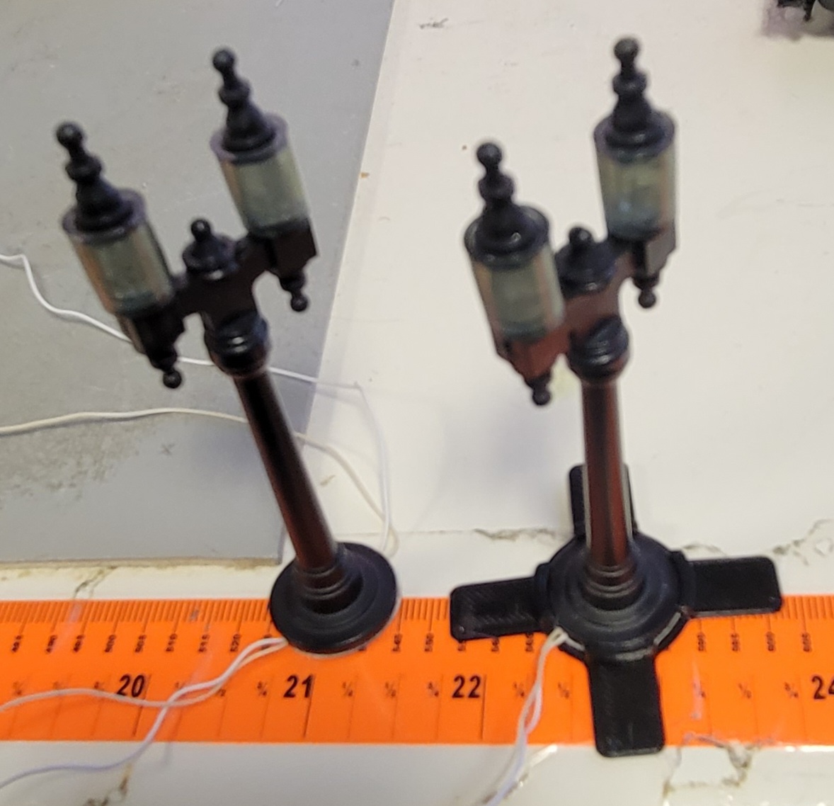Lamp Post Stand for Dept56 Double Lamp by LeoK | Download free STL ...