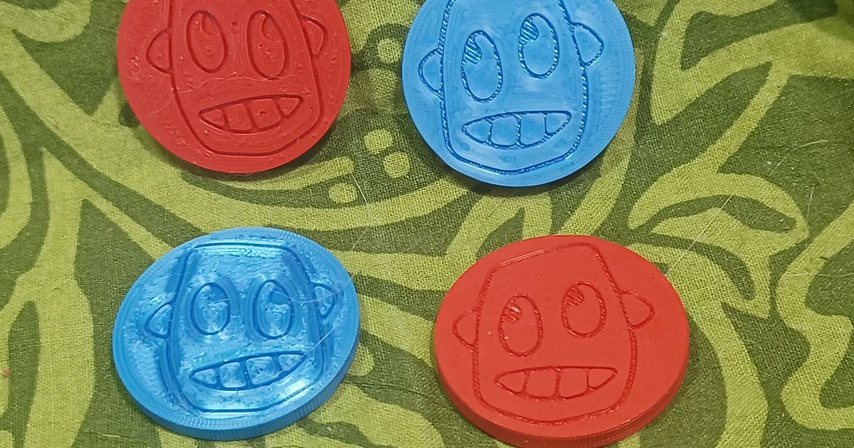 Looky Face Coin by alo89 | Download free STL model | Printables.com