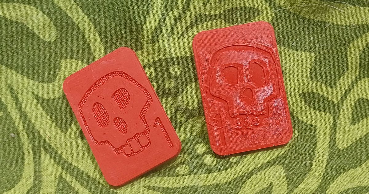 1 Victory Point Skull Token by alo89 | Download free STL model ...