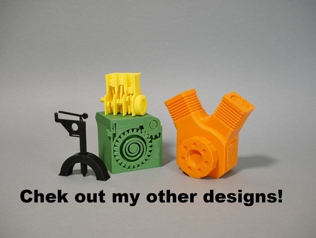 Print In Place V8-Engine by SunShine | Download free STL model ...