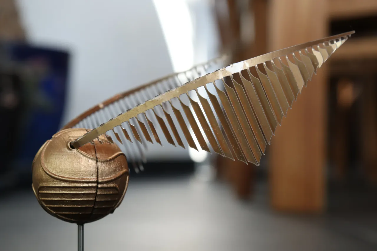 Golden Snitch with high detail wings and display stand by tonpa888 ...