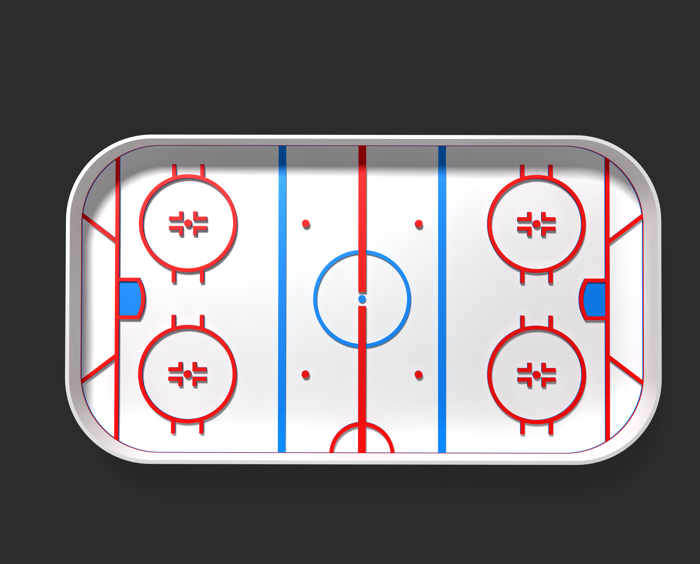 Hockey rink soap dish by rorys3D | Download free STL model | Printables.com