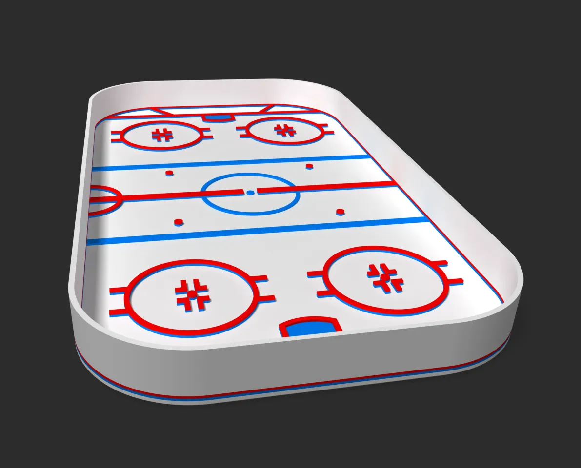 Hockey rink soap dish by rorys3D | Download free STL model | Printables.com