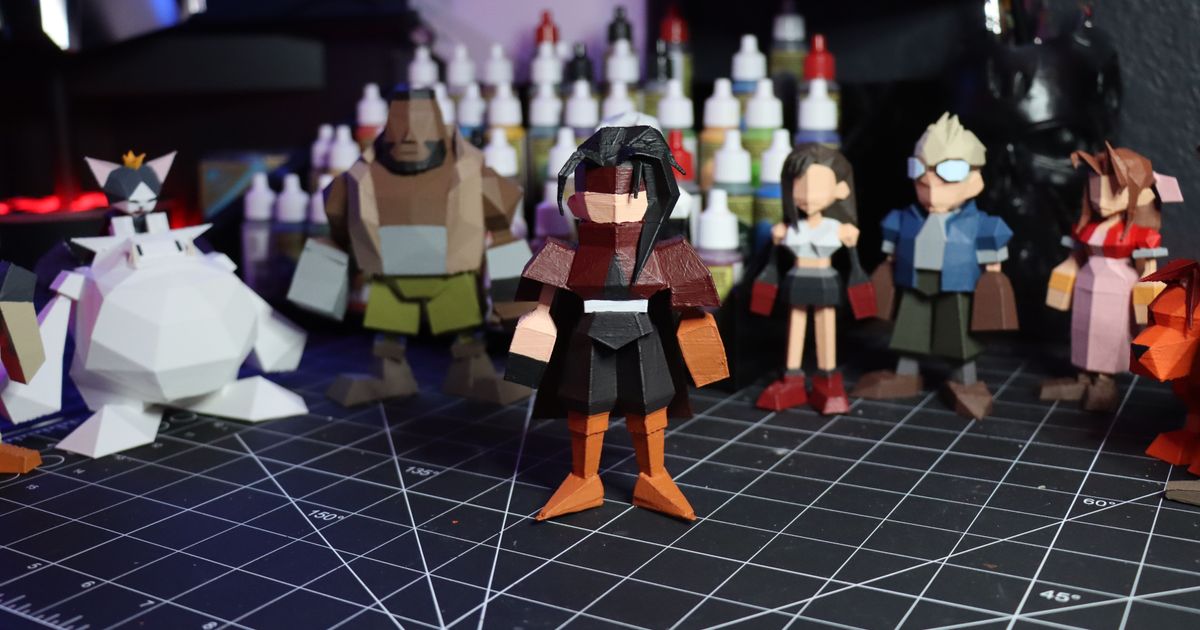 Vincent Valentine - Final Fantasy 7 Polygon Model by The Cyber Hobbit ...