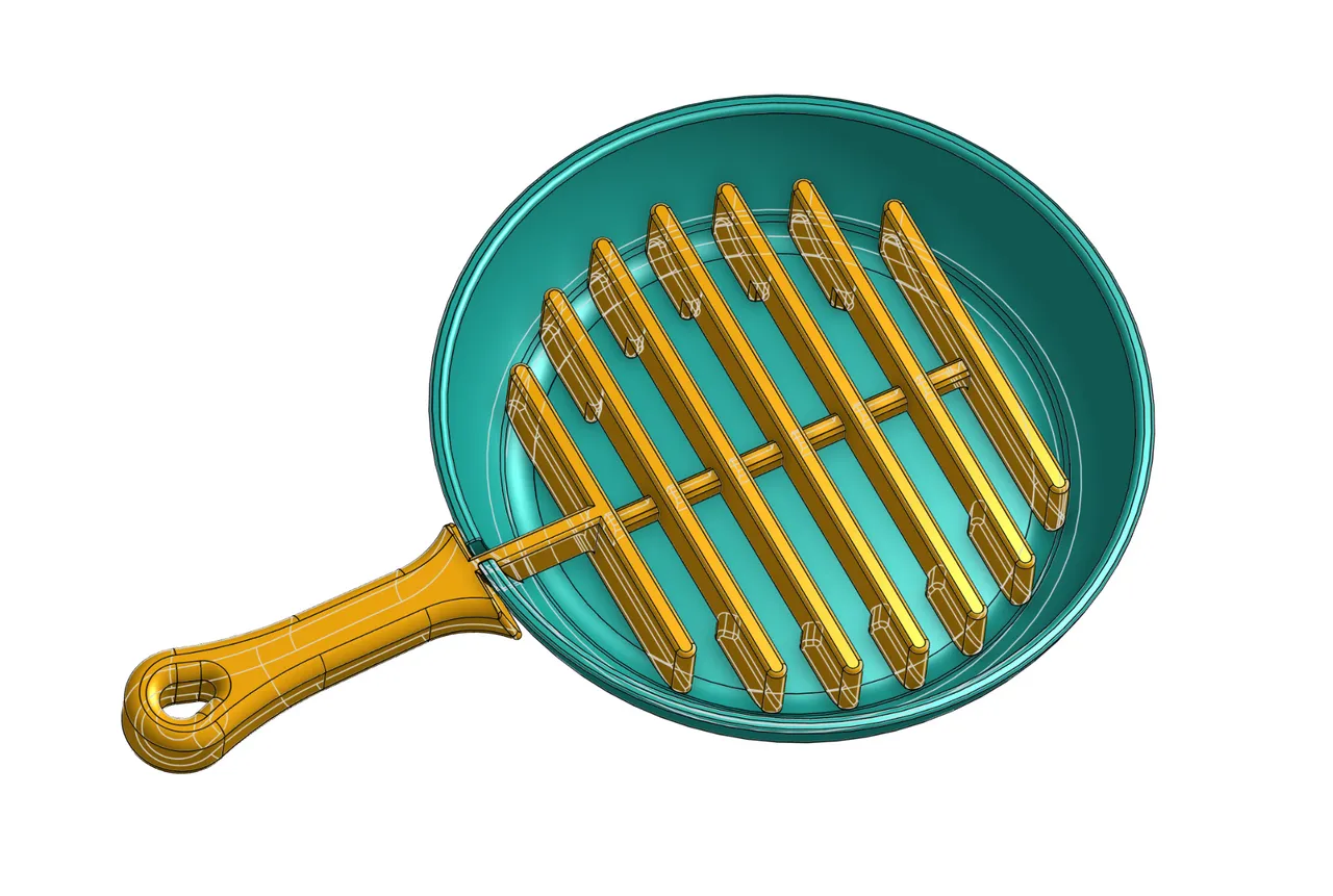 Frying Pan Soap Dish by lytta | Download free STL model | Printables.com