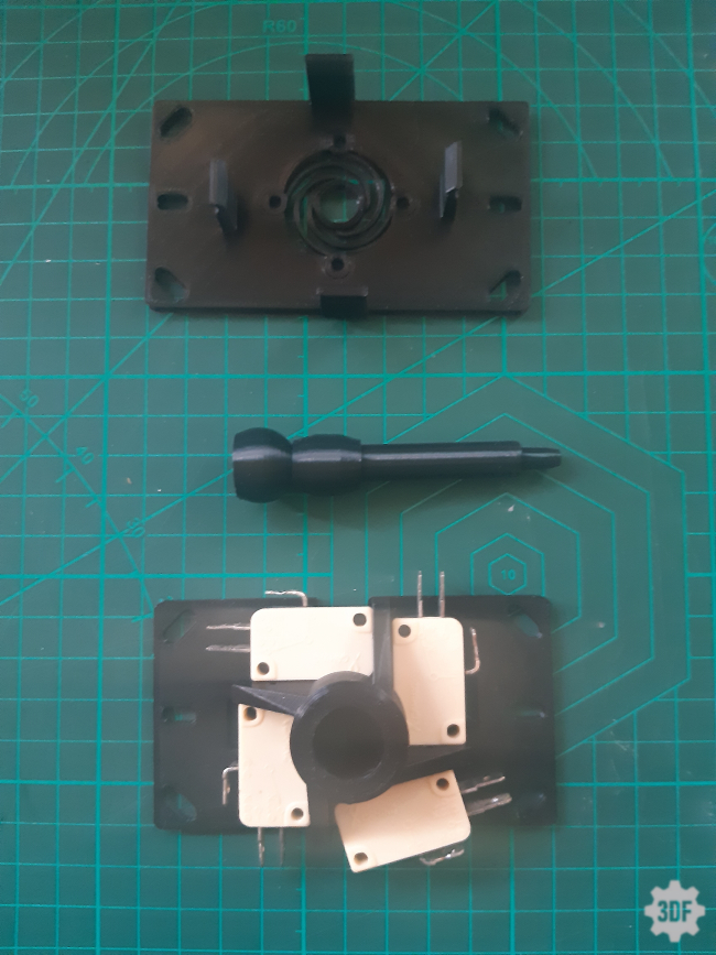 Arcade Joystick Mechanism - 3D printed - STL version by 3DFreeman ...