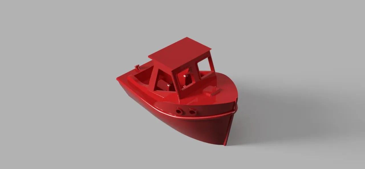 Boat - Sea Angler by Frank | Download free STL model | Printables.com