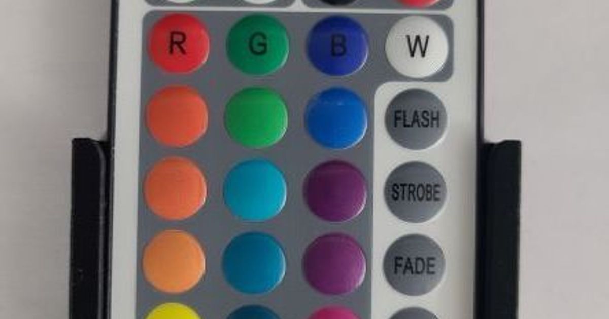 Remix - RGB LED Remote Control Holder Mount by DJMac | Download free ...