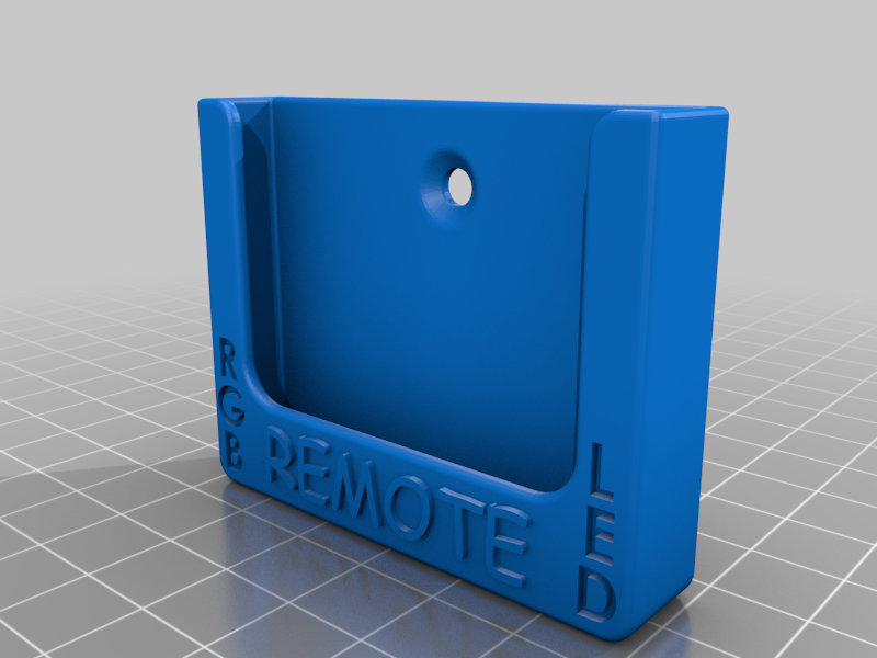 RGB-LED Remote Mount with Text Option by DJMac | Download free STL ...