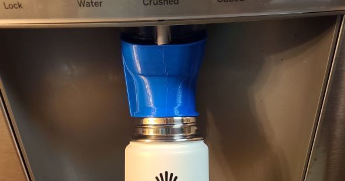 Ice Funnel for Hydroflask with Magnet Slot for Fridge (Separate Ice ...