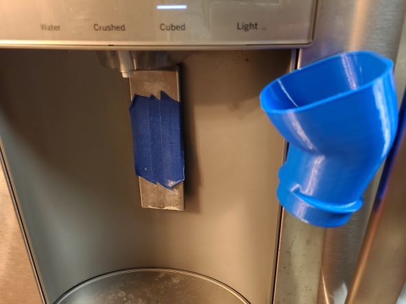 Ice Funnel for Hydroflask with Magnet Slot for Fridge (Separate Ice ...