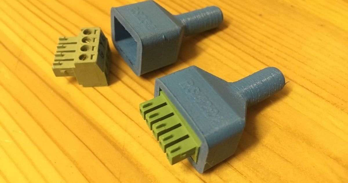 PCB Plug-in Terminal Blocks connector cable cover by rubenzilzer ...