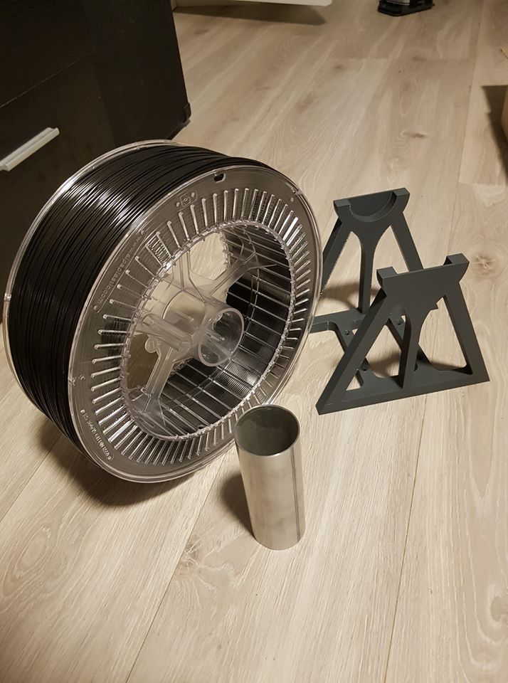 Spool holder for 300mm spools on 2in pipe by Jarnis | Download free STL ...