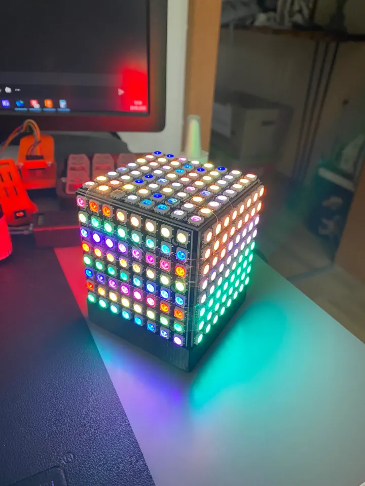 LED matrix cube by Hasenpups | Download free STL model | Printables.com