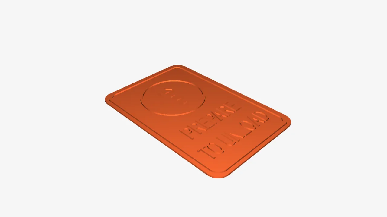 Prepare to Unload - Ski Sign by sn0wfa11 | Download free STL model ...
