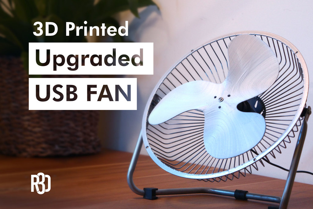 Upgraded USB FAN by R3Design | Download free STL model | Printables.com