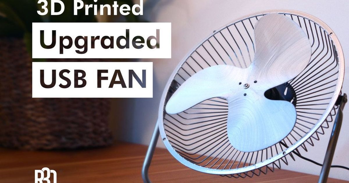 Upgraded USB FAN by R3Design | Download free STL model | Printables.com