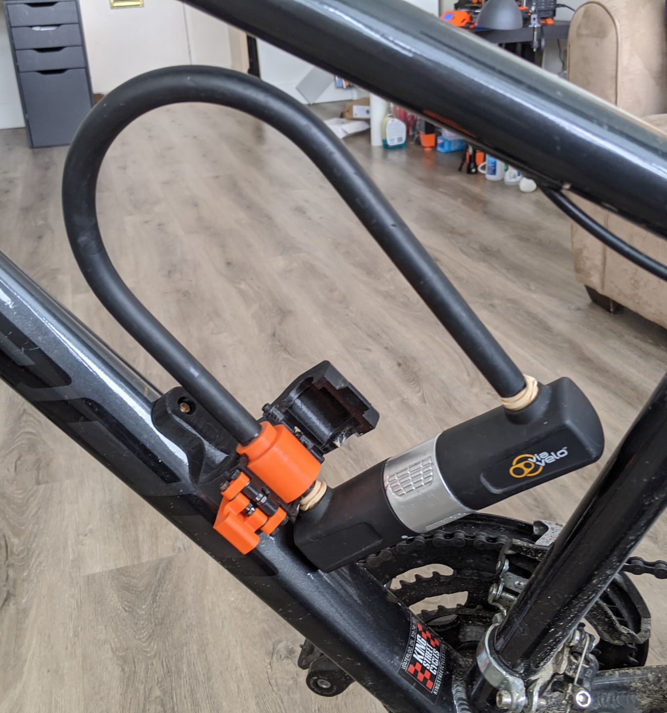 Bicycle U-Lock Mounting System by D.C. Hartlen | Download free STL ...