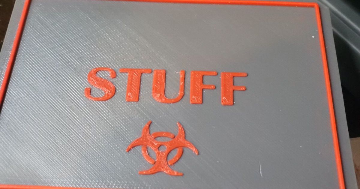 Biohazard Lid for collapseable crate by sozo13 | Download free STL ...