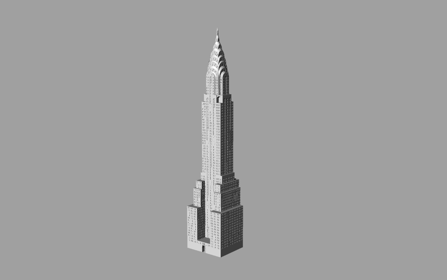 The Chrysler building with windows by thiago ennes | Download free STL ...