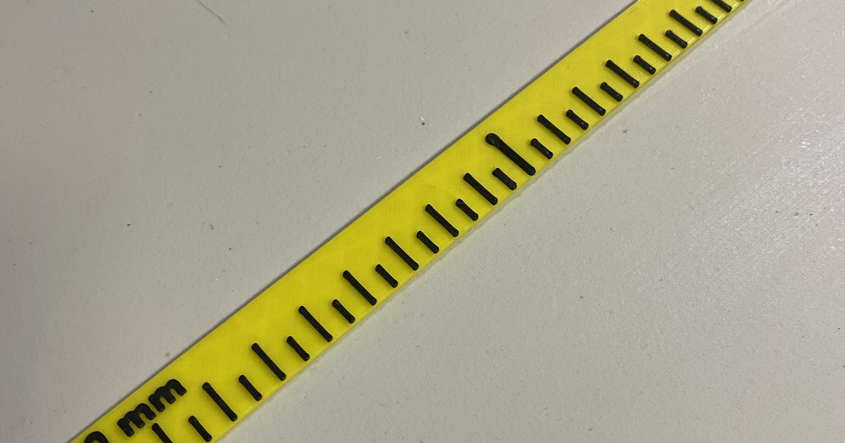200mm Ruler by Westy | Download free STL model | Printables.com