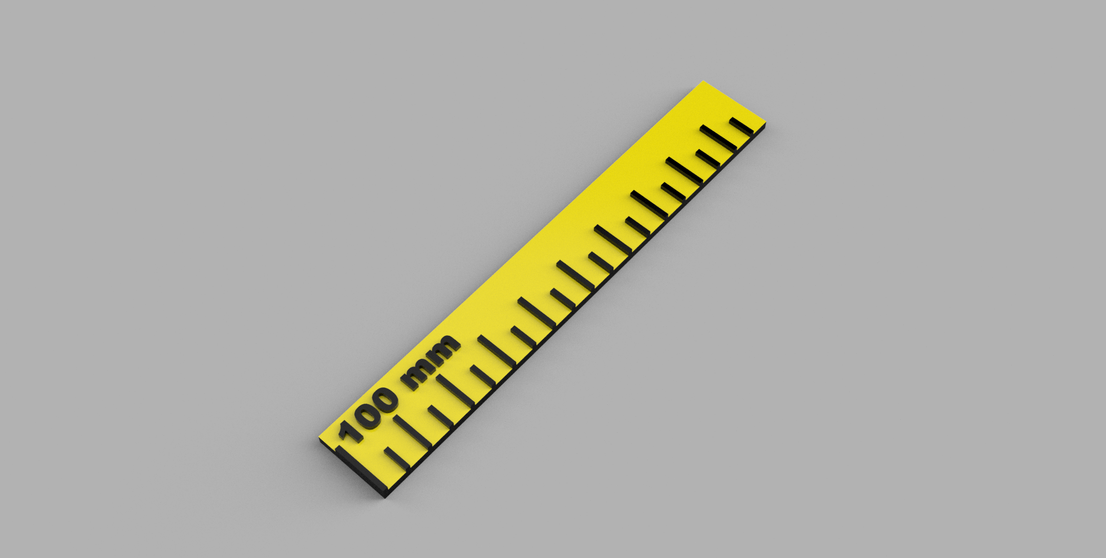 100mm Ruler by Westy | Download free STL model | Printables.com