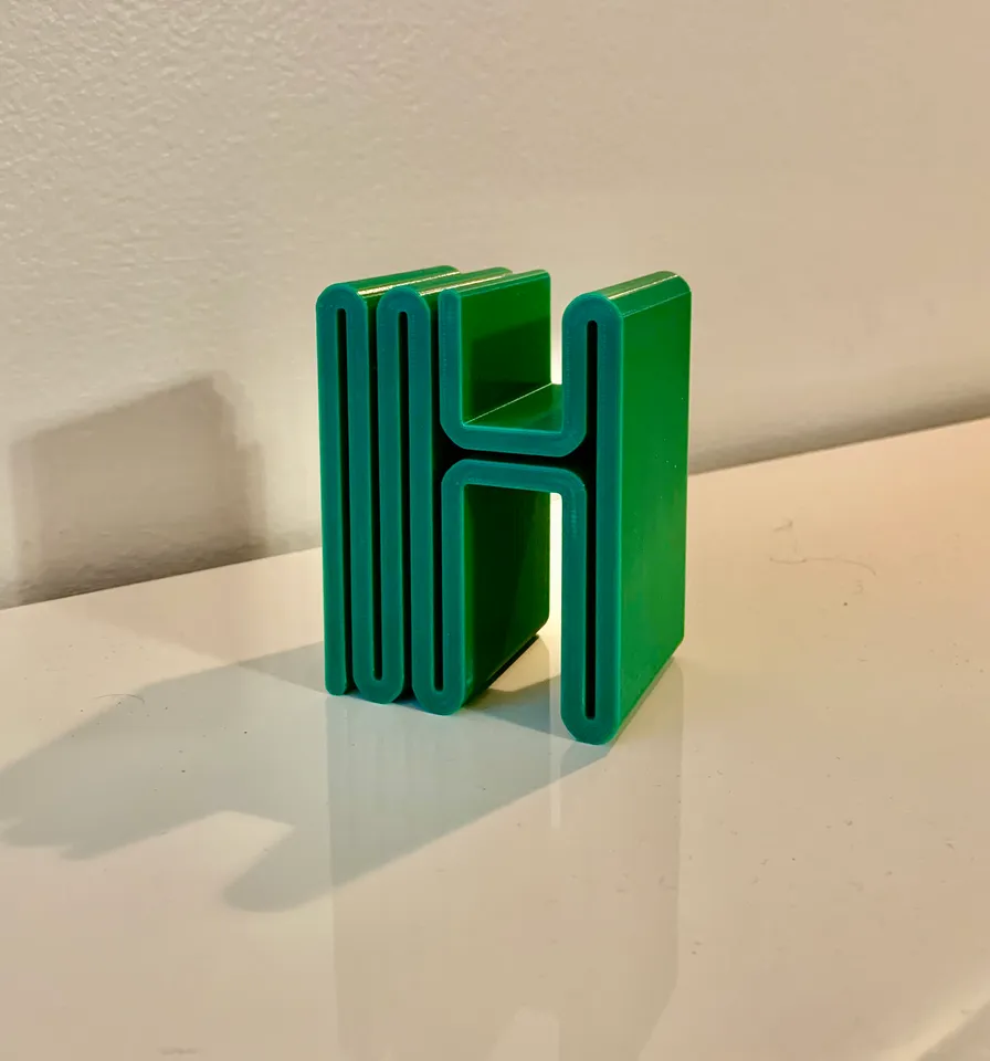 Squiggly Letter H by Art G | Download free STL model | Printables.com