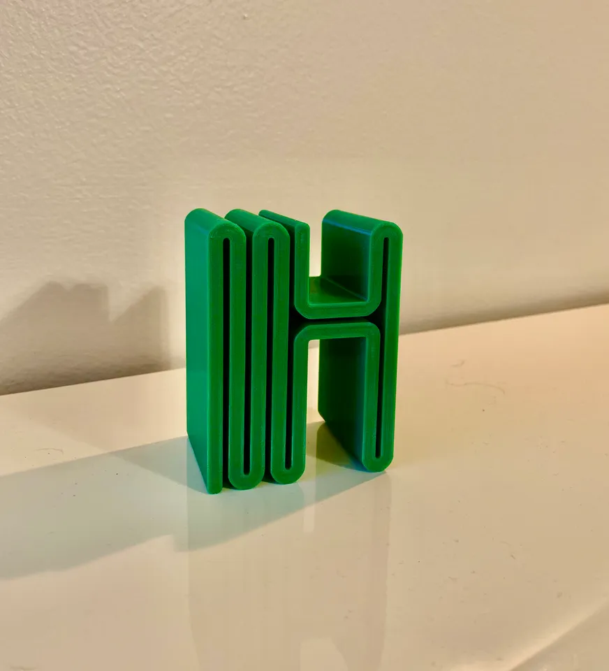 Squiggly Letter H by Art G | Download free STL model | Printables.com