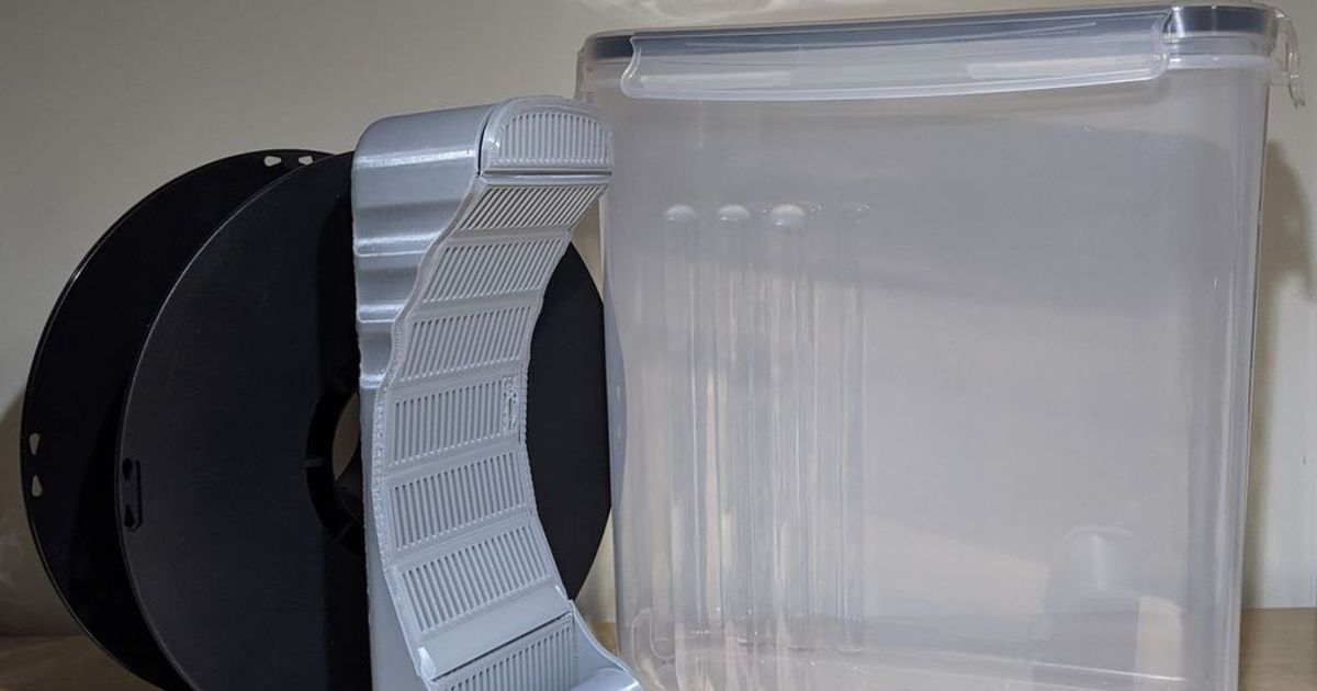 Air Sealed dry Single spool Filament container (aka Filament Bunker) by ...