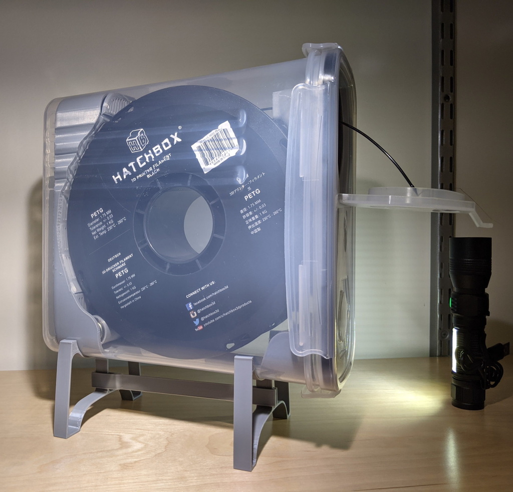 Air Sealed dry Single spool Filament container (aka Filament Bunker) by ...