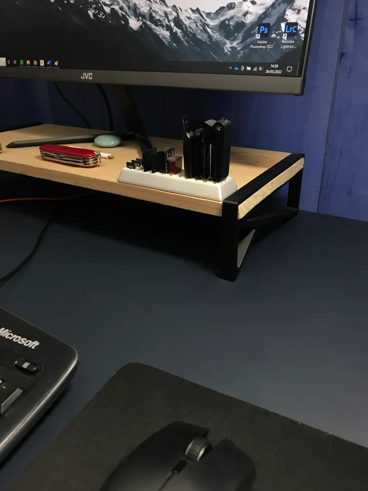 Monitor stand / desk shelf by Artankar | Download free STL model ...