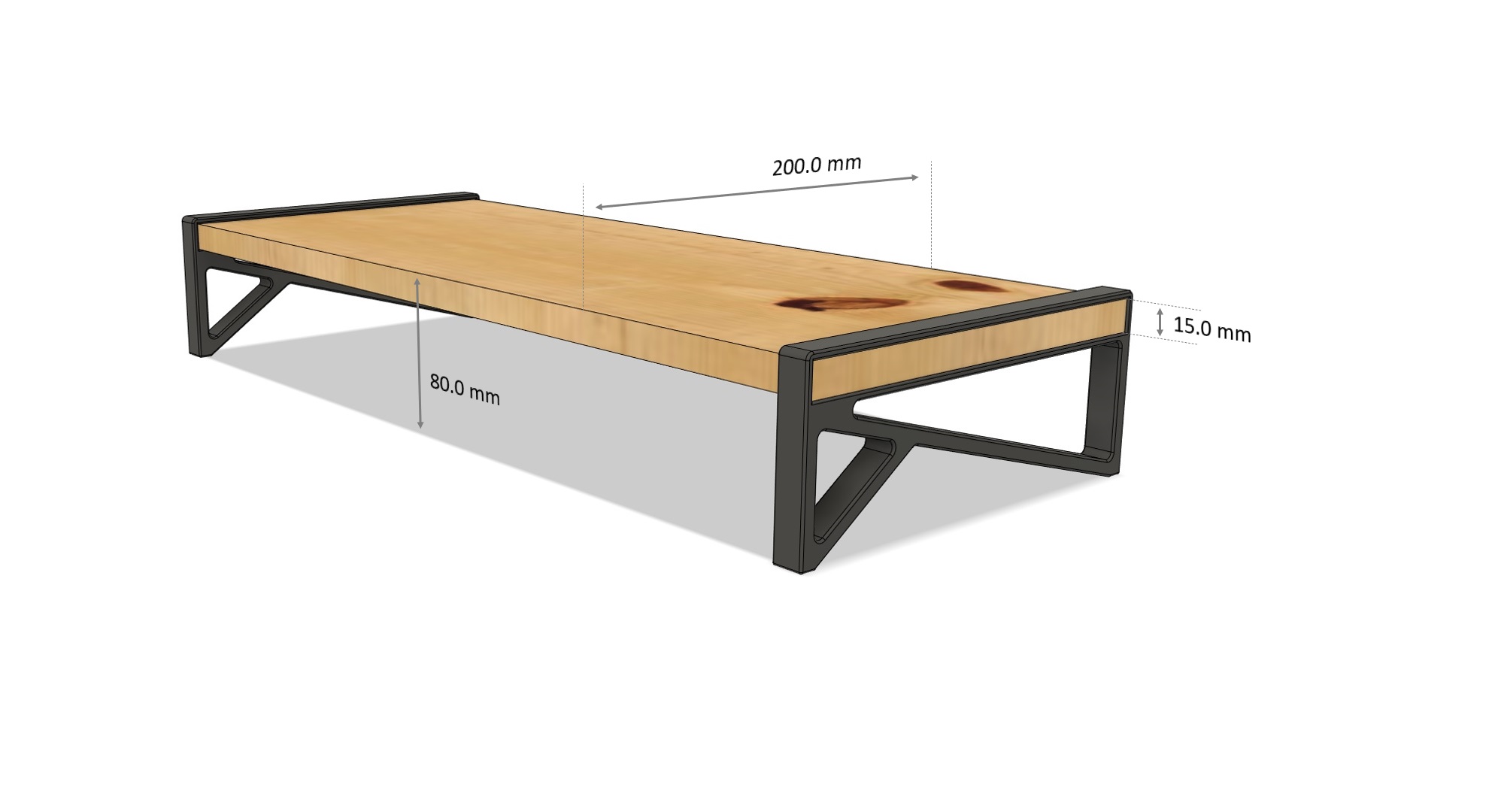 Monitor stand / desk shelf by Artankar | Download free STL model ...