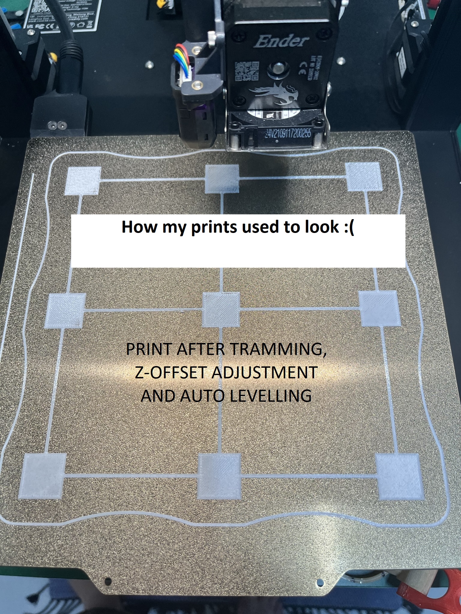 Perfect 1st layers! Ender 3 v2, Ender 3S1, Ender 3S1 Pro - 3x3 ...
