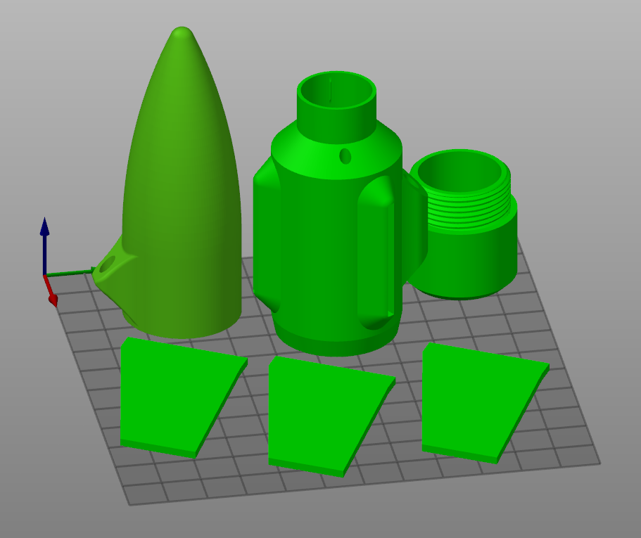 18mm C-Class Model Rocket (BYO 29mm Tube) by Slavish | Download free ...
